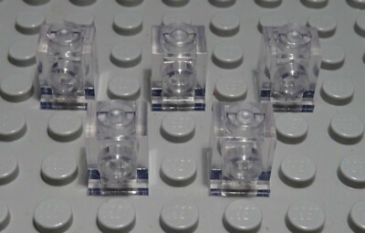 Lego Brick with 1x Stud 1x1 Transparent Glass 5 Pieces | eBay