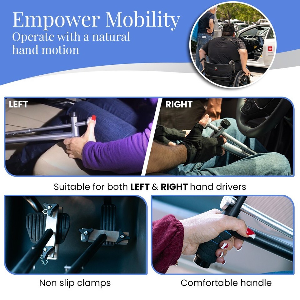 QuicStick Portable Hand Controls Disabled Handicap Driving Aid Car ...