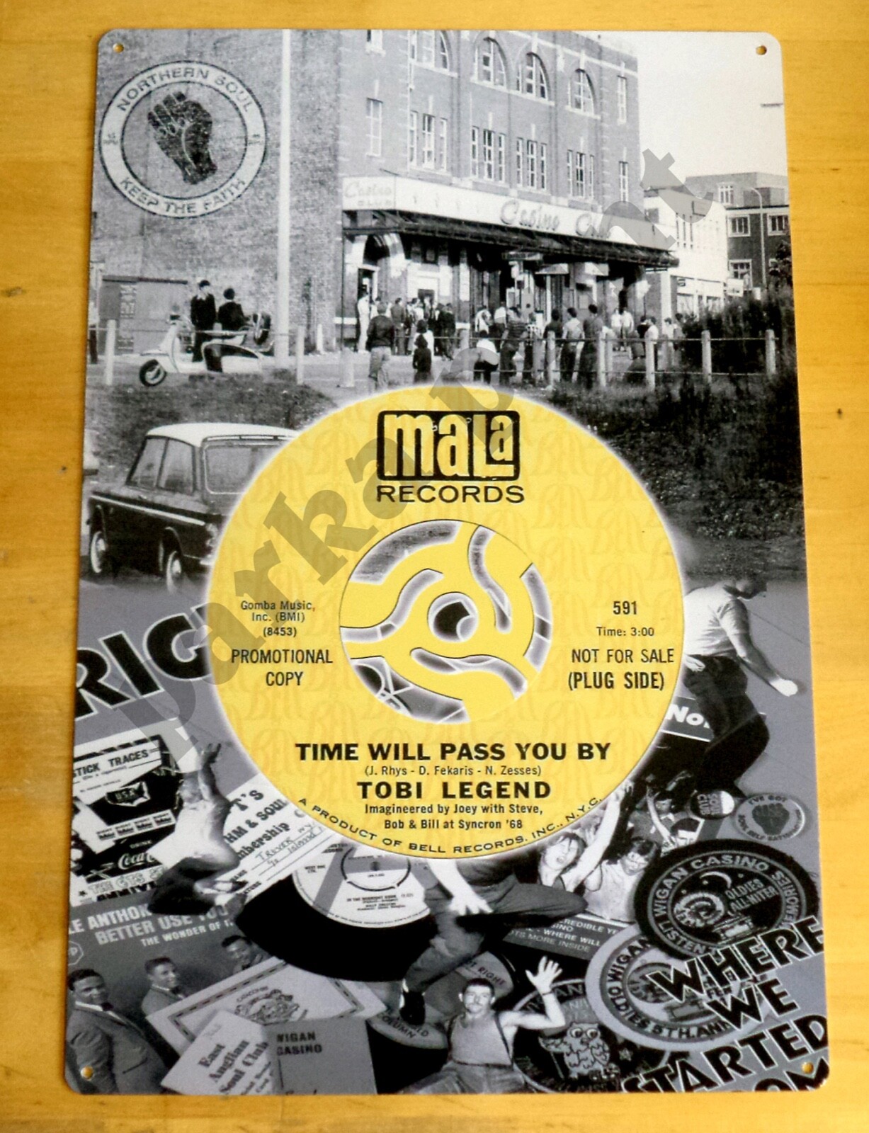 Northern Soul Metal Sign, Northern Vinyl Records Signs, Scooter Metal ...