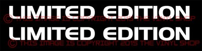 x2 set of Limited Edition decal stickers, Fits,Ford, Dodge, Nissan ...