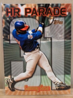 1999 Topps #461 HR Home Run Parade #31 Sammy Sosa Chicago CUBS Rare ...