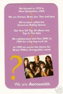 Aerosmith #R Pop Rock Music Card | eBay