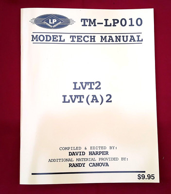 Letterman Publications TM-LP010 Model Tech Manual LVT2 LVT (A) 2 Amtrac | eBay