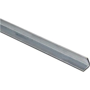 25 Pk Galvanized 1/8" X 3/4" X 3/4" X 3' Solid Steel Angle Iron N179895 ...