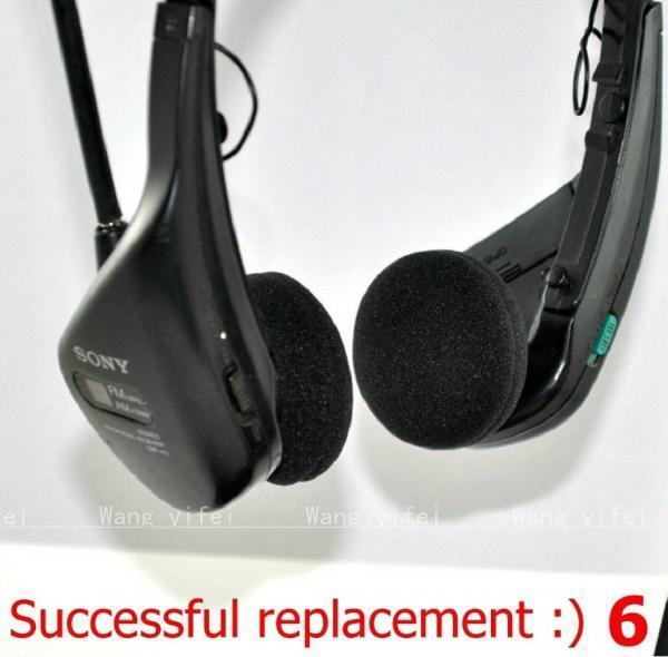 10 x DIY Foam Cushion Ear Pads For SONY SRF FM1 Walkman Radio Headphone ...
