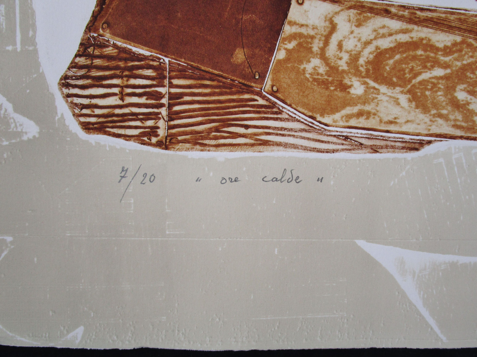 PAOLO BONI, Original Etching Graphisculpture, Ore Calde, Signed ...