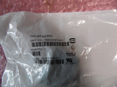 Harting 19300061440, Han 6B, tüllengehäuse, unused in original ...