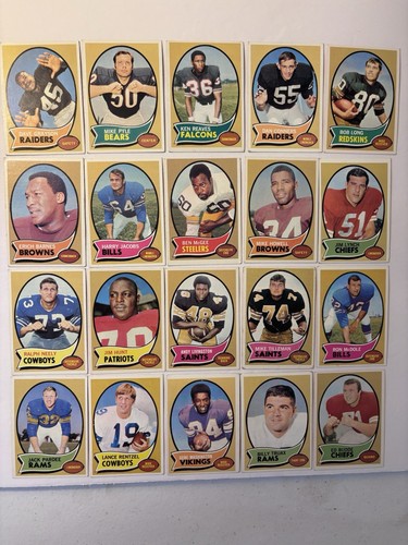 1970 TOPPS FOOTBALL LOT OF 40 CARDS VINTAGE PARTIAL SET IN COMPLETE | eBay