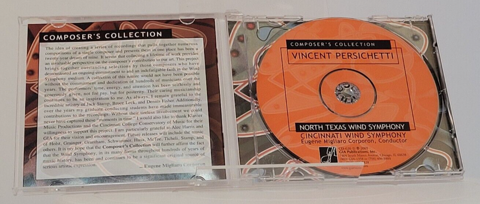 Vincent Persichetti - N Texas & Cincinnati Wind Symphony - Composer's ...