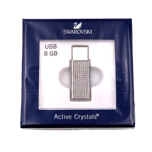 Authentic Swarovski Vao 8 GB USB Memory Stick, Silver | eBay