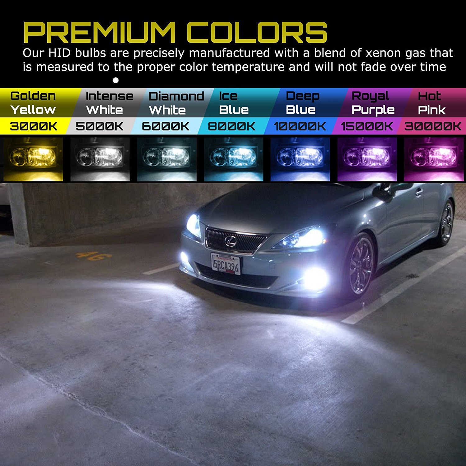 Acura TSX 2004-2014 HID KIT Headlight Fog High Low Light D2S H11 Clear ...