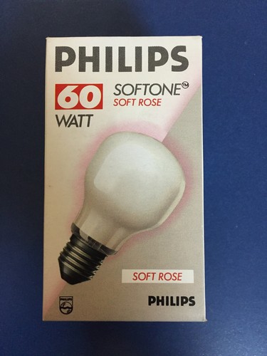 Philips Incandescent Lamp Softone Soft Rose E27 T60 60W Bulb | eBay