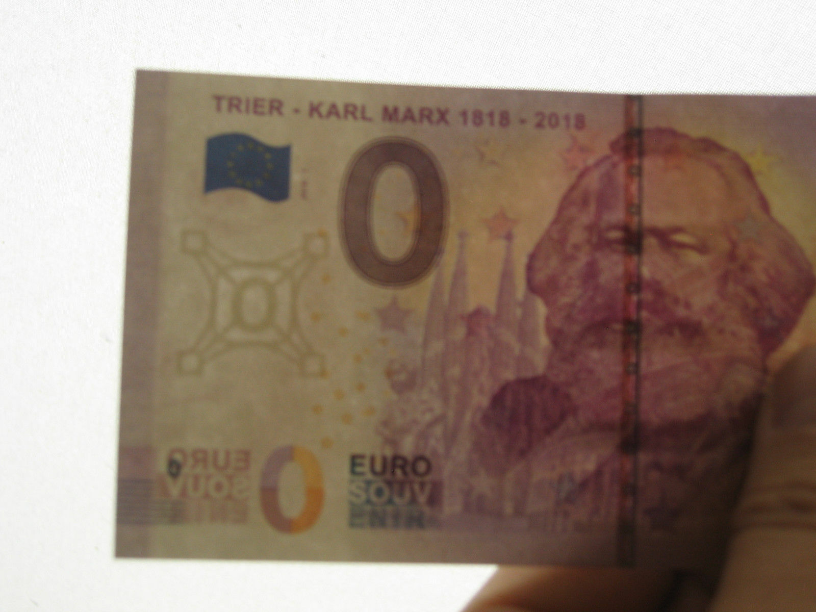KARL MARX 200 years 1818 - 2018 TRIER ZERO EURO 0 EUROS Bill billet ...
