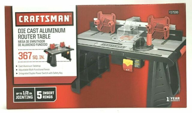 Craftsman 37596 Die-Cast Aluminum Router Table for sale online | eBay