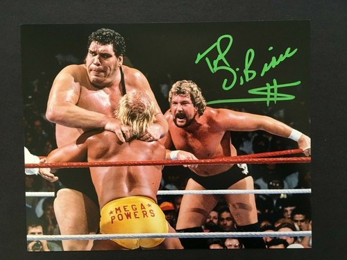TED DIBIASE AUTOGRAPHED 8 X 10 PHOTO HOGAN & ANDRE THE GIANT IN PHOTO W ...