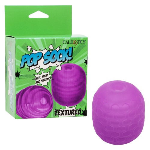 Cal Exotics Pop Sock! Textured Masturbation Sleeve - Purple ...