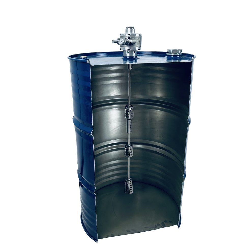 ABURE 55 Gallon Drum Mixer 1.7HP Power, Air Powered Expanding Blade ...