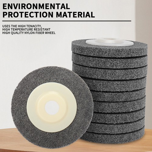 4" 100mm Nylon Fiber Buffing Wheel Polishing Disc Abrasive Pad for ...