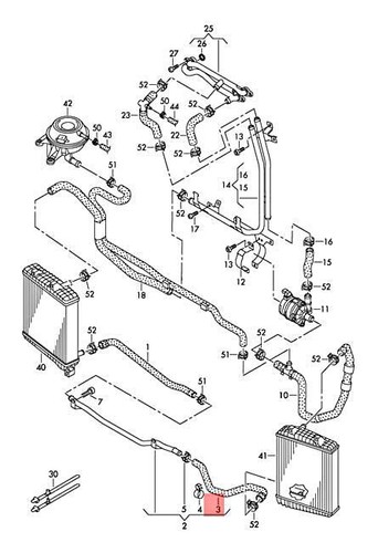 Genuine VW Touareg 7P5 7P6 Coolant Hose 7P0121101K | eBay