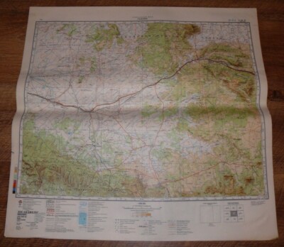 Authentic Soviet USSR Military Topographic Map Gallup, New Mexico, USA ...