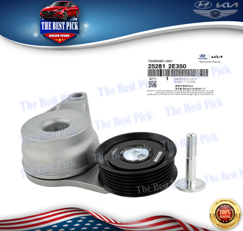 GENUINE Belt tensioner assy HYUNDAI or KIA 2.0L 2017-2020 252812E355 ...