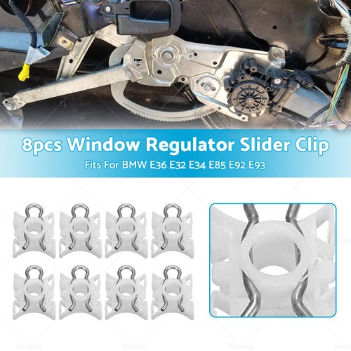 Fit For BMW E36 E32 E34 E85 E92 E93 8PCS Window Regulator Slider Clip Guide Bush | eBay Australia