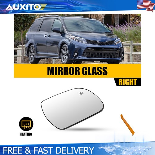 Heated Right Side Mirror Glass Fit For Toyota Sienna 2011-2019 W ...