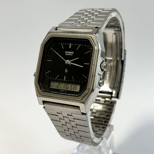CASIO AQ 351W Vintage 305 Analog Digital Watch 1980s Rare Japan Model ...