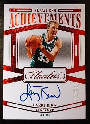 LARRY BIRD-2023/24 Flawless Ruby (#1/15) ACHIEVEMENTS AUTO/AUTOGRAPH ...