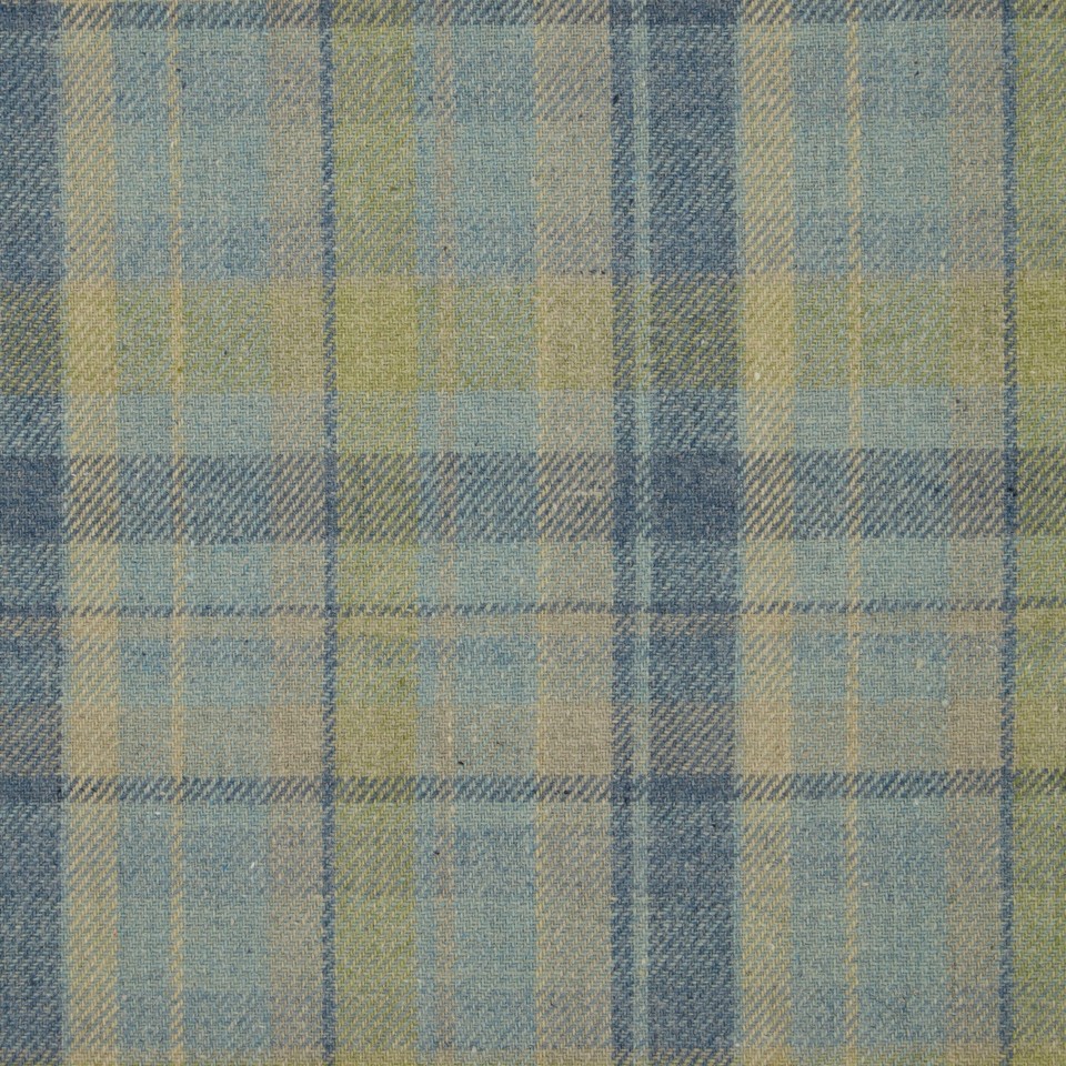 iLiv Wool Tartan Fabric 2.3 Metre Courchevel Mineral Curtain Upholstery ...