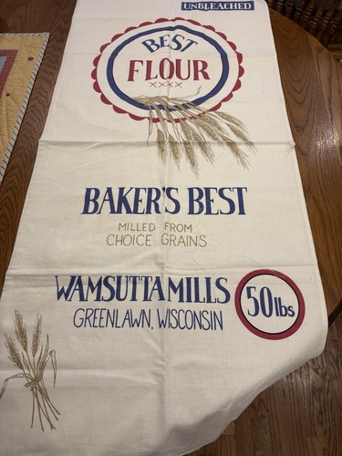 Bakers Best Vintage Flour Bag 43 X 20 | eBay