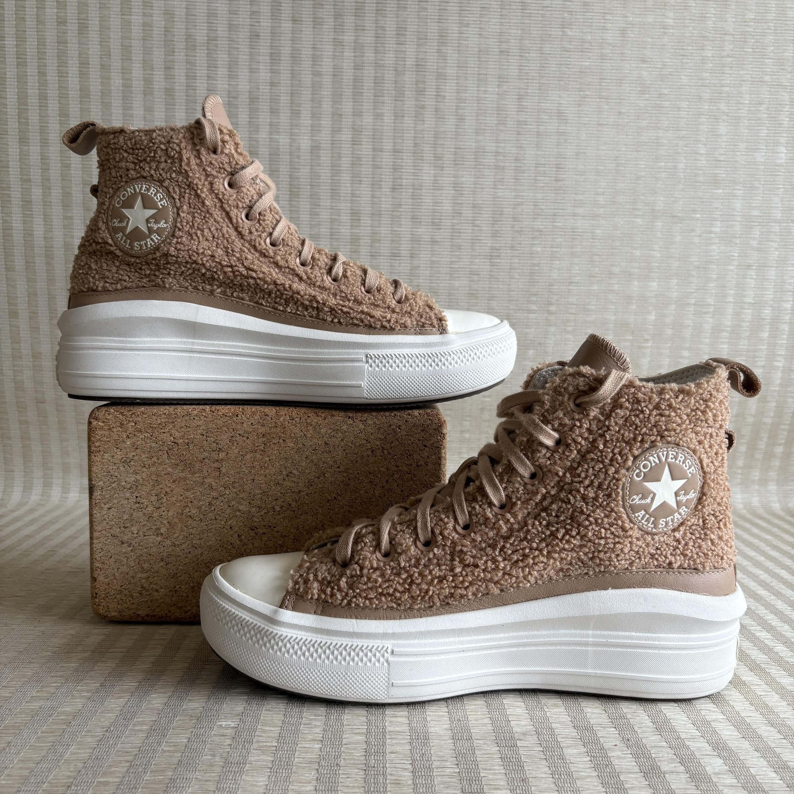 Converse Chuck Taylor Move Hi Sherpa Platform Shoes W… - Gem