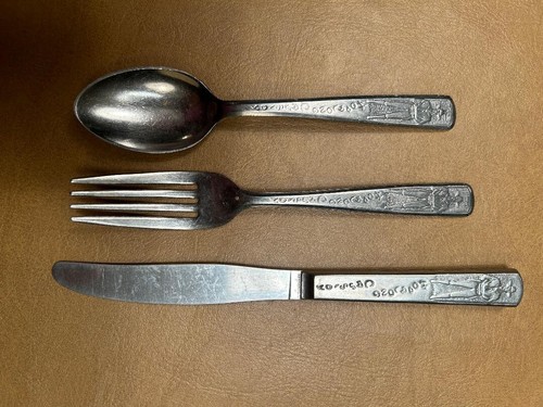 Vintage youth Hopalong Cassidy silverware, full one place setting | eBay