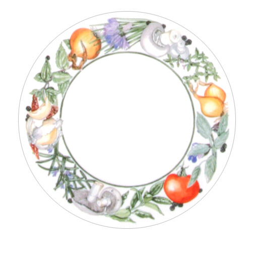 JAM JAR LABEL Chutney Fruit Herb Preserve Marmalade Floral Sticker ...