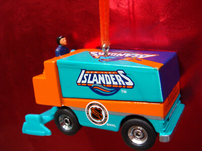* NEW * NHL HOCKEY ZAMBONI NEW YORK ISLANDERS CHRISTMAS TREE ORNAMENT ...