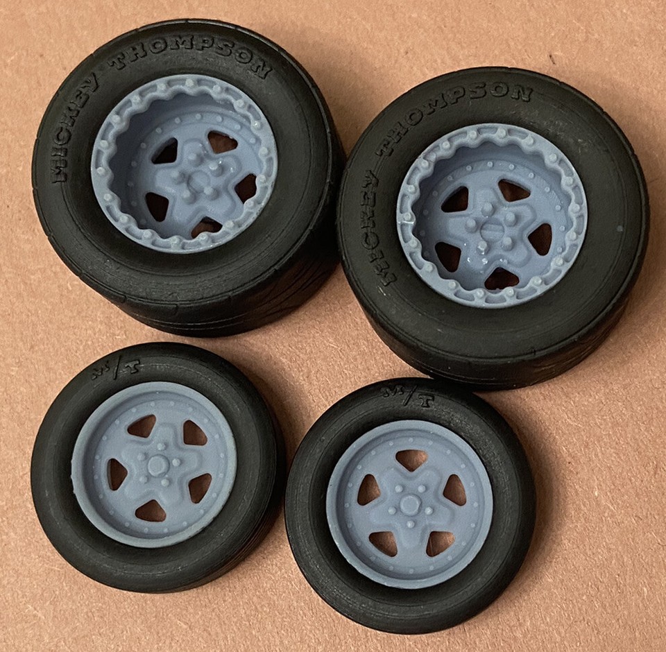 Resin 17/15 Scale inch Weld Pro Star Drag Wheels With Cheater Slicks 1/ ...