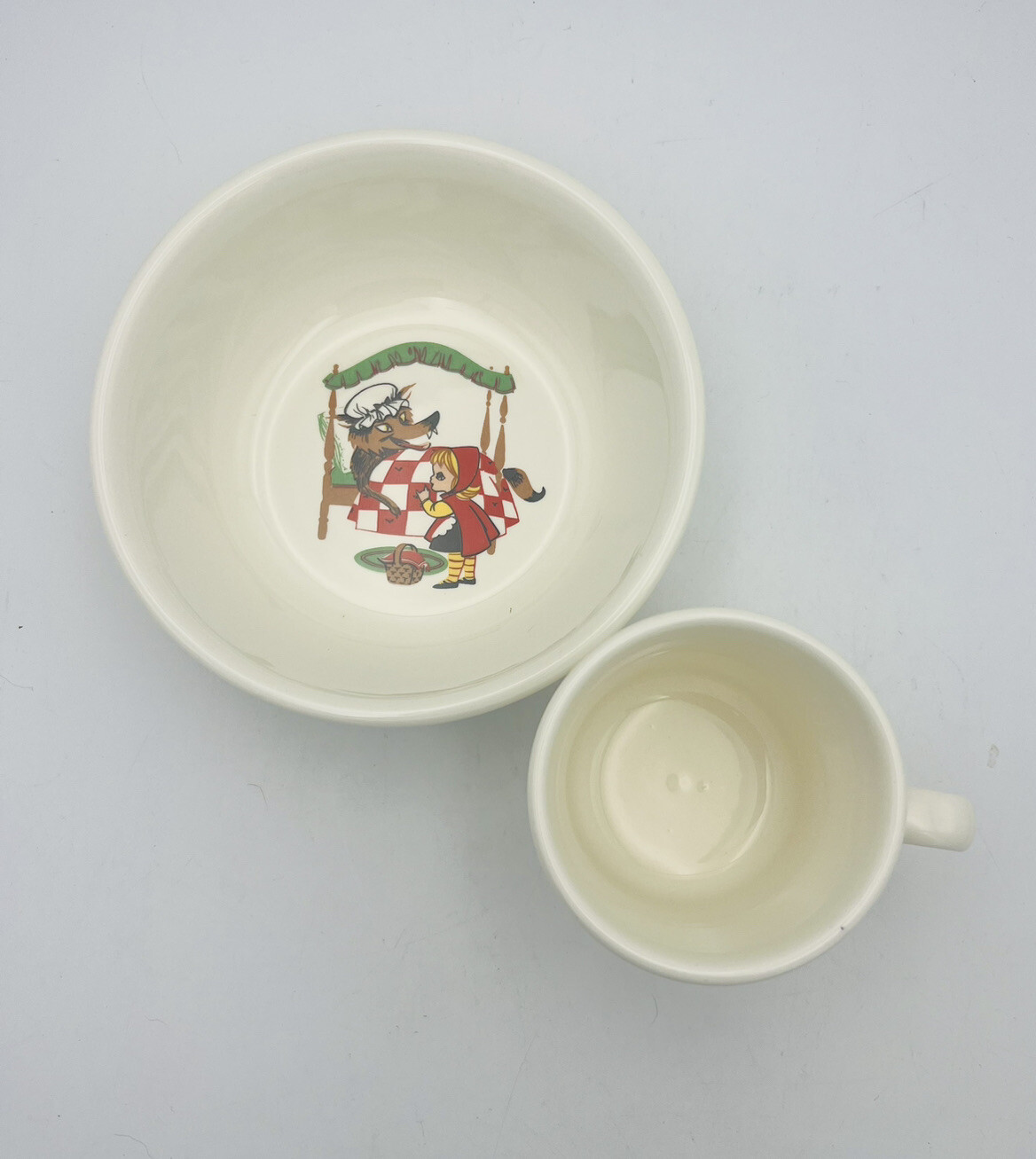 Taylor Smith & Taylor T S T Little Red Riding Hood Child's Bowl & Cup ...