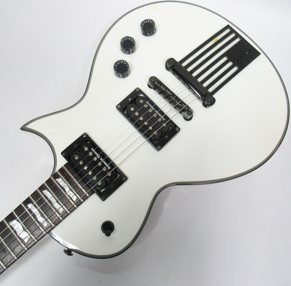 GIBSON LES PAUL ESP LTD EC-256 SNOW WHITE FINISH ELECTRIC GUITAR ...