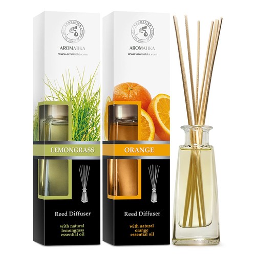 Reed Diffuser Lemongrass and Orange - 2x3.4 Fl Oz - Reed Diffuser ...