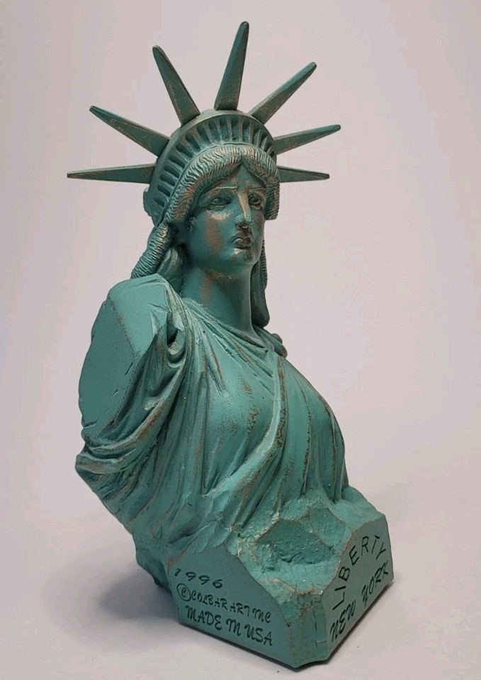 Statue of Liberty Bust "Lady Liberty" Colbar Art~1996 | eBay