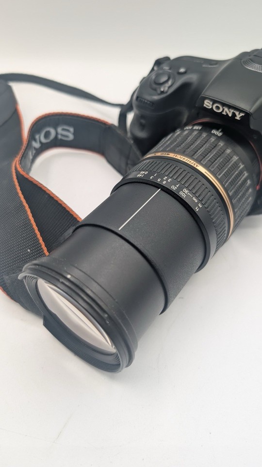 *UNTESTED* Sony Alpha SLT-A65V 24.3MP DSLR Camera - Black with Tamron ...