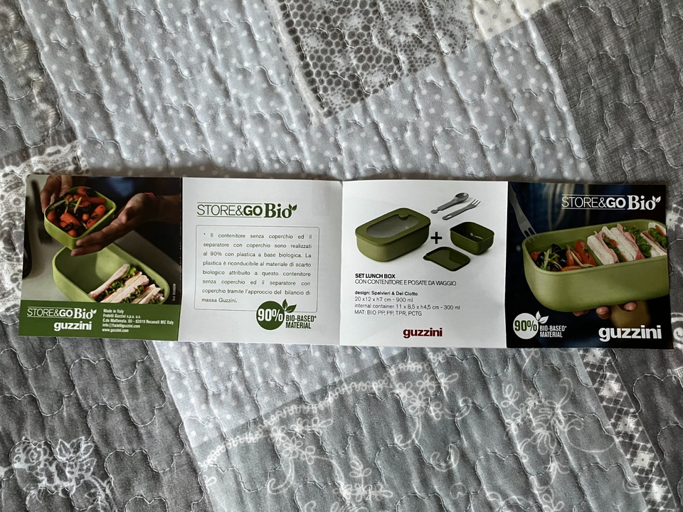 Lunch Box Guzzini Store&Go Bio con posate | eBay