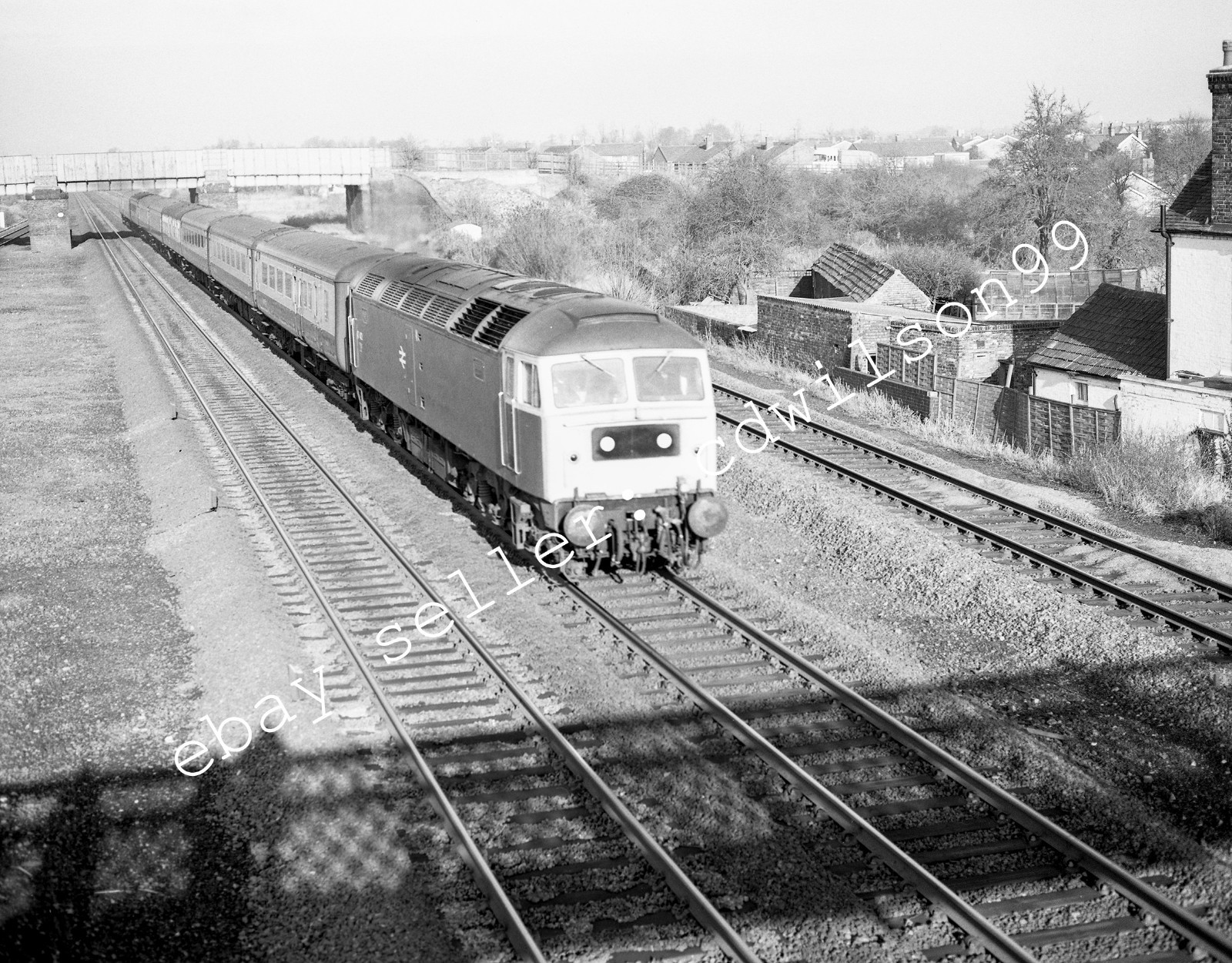 British Railway Negative - BR Class 47 No. 47422 with Inter-City 1977 ...