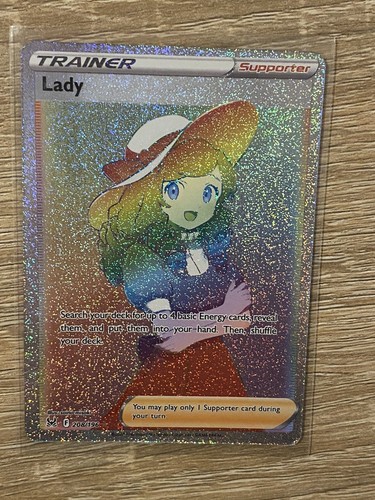 Lady 208/196 MINT Rainbow Rare Lost Origin POKÉMON CARD SLEEVED ...