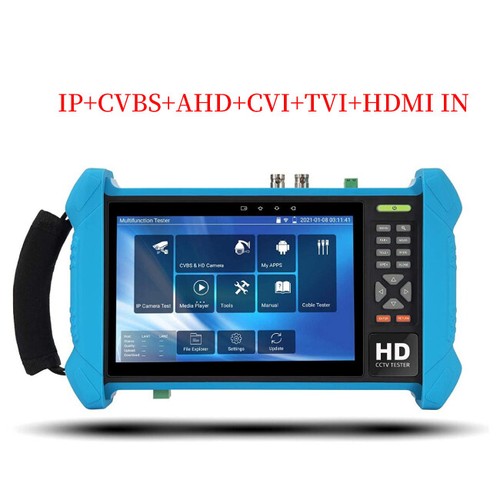 7 Inch IP Camera CCTV Tester H.265 4K 8MP AHD TVI CVI CVBS Analog HDMI ...