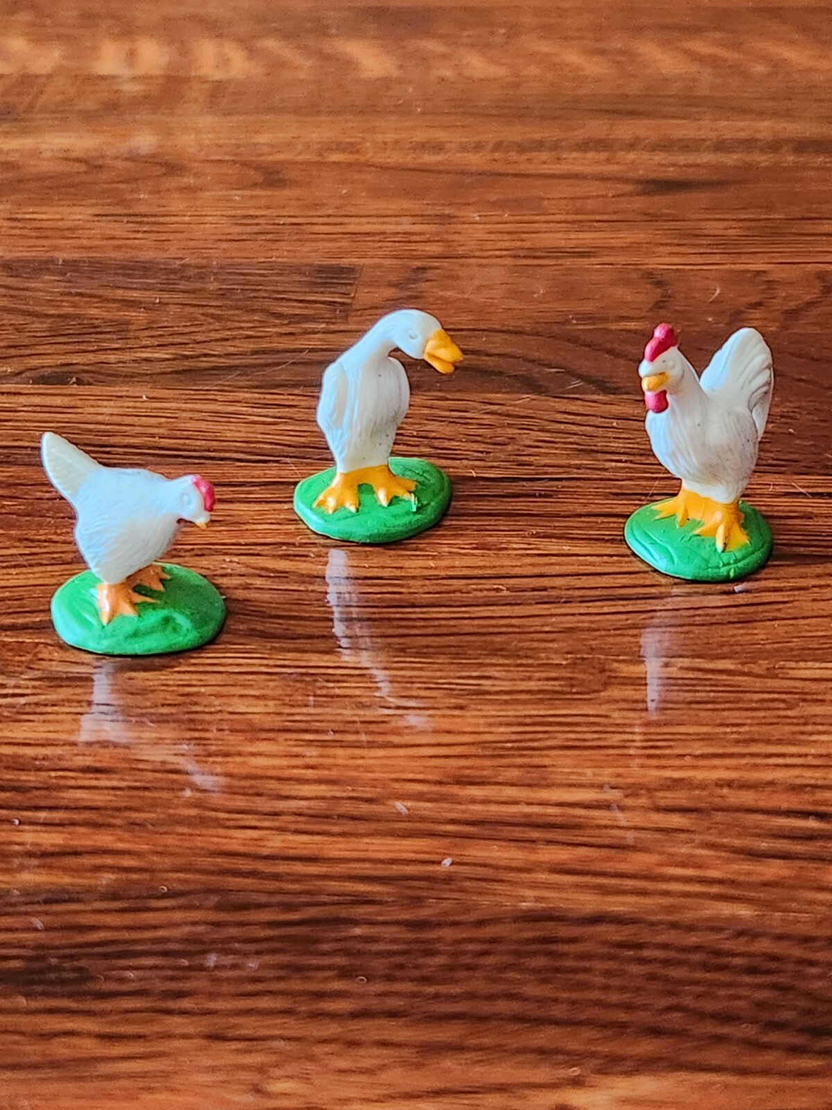 Vintage Ertl Ducks Farm Animal Rooster Miniture Chicken Figures Hens ...