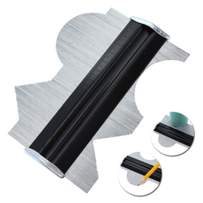 6 inch Metal Needle Radian Measuring Ruler Tool Contour Rulers Profile ...