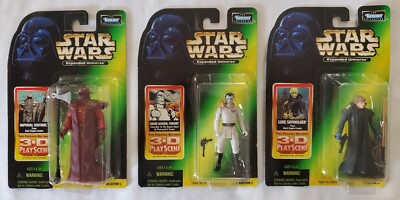 1998 MOC Kenner Star Wars Expanded Universe Thrawn, Imp Sentinel & Luke ...