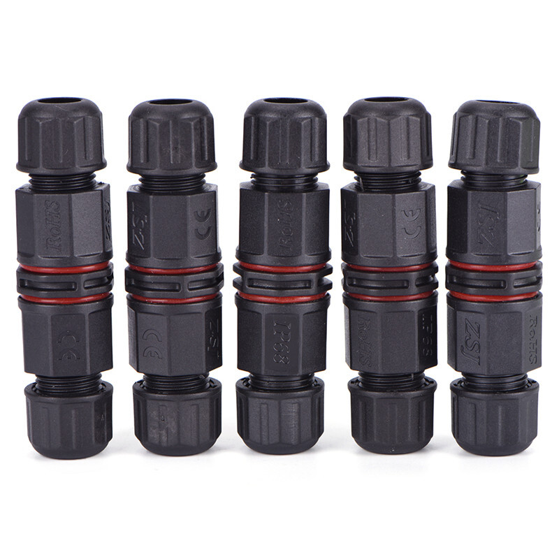 IP67 Waterproof Electrical Cable Wire 2/3 Pin Connector Outdoor Plug ...