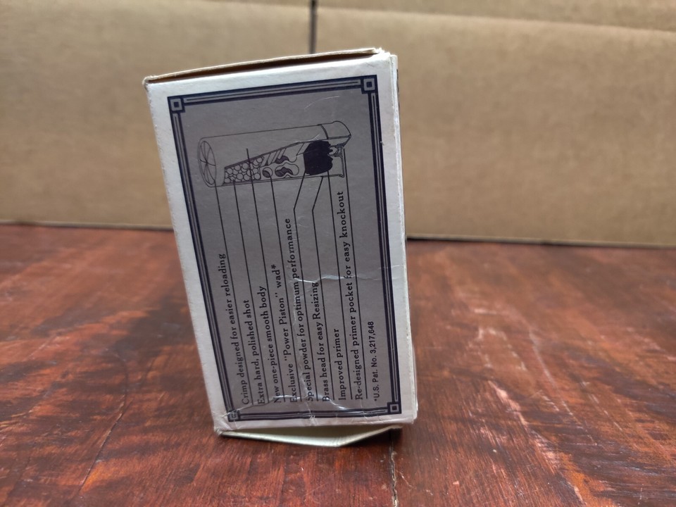 PETERS LIGHT TARGET LOAD Plastic Shotgun Shells, Empty Cardboard Box 12 ...